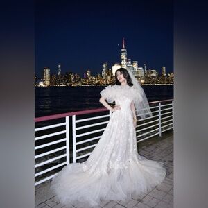 Galia Lahav | Dresses | Galia Lahav Mimosa Hand Embellished Tulle Light ...